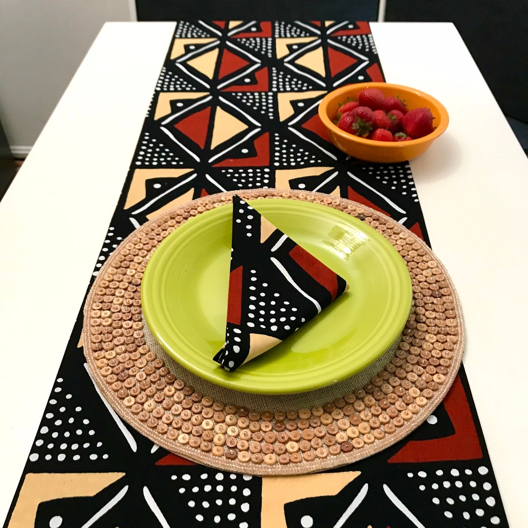 African Print Table Runner, Ankara Table Runner, Housewarming Gift ...