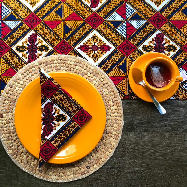 African Print Table Runner, Ankara Table Runner, Housewarming Gift ...