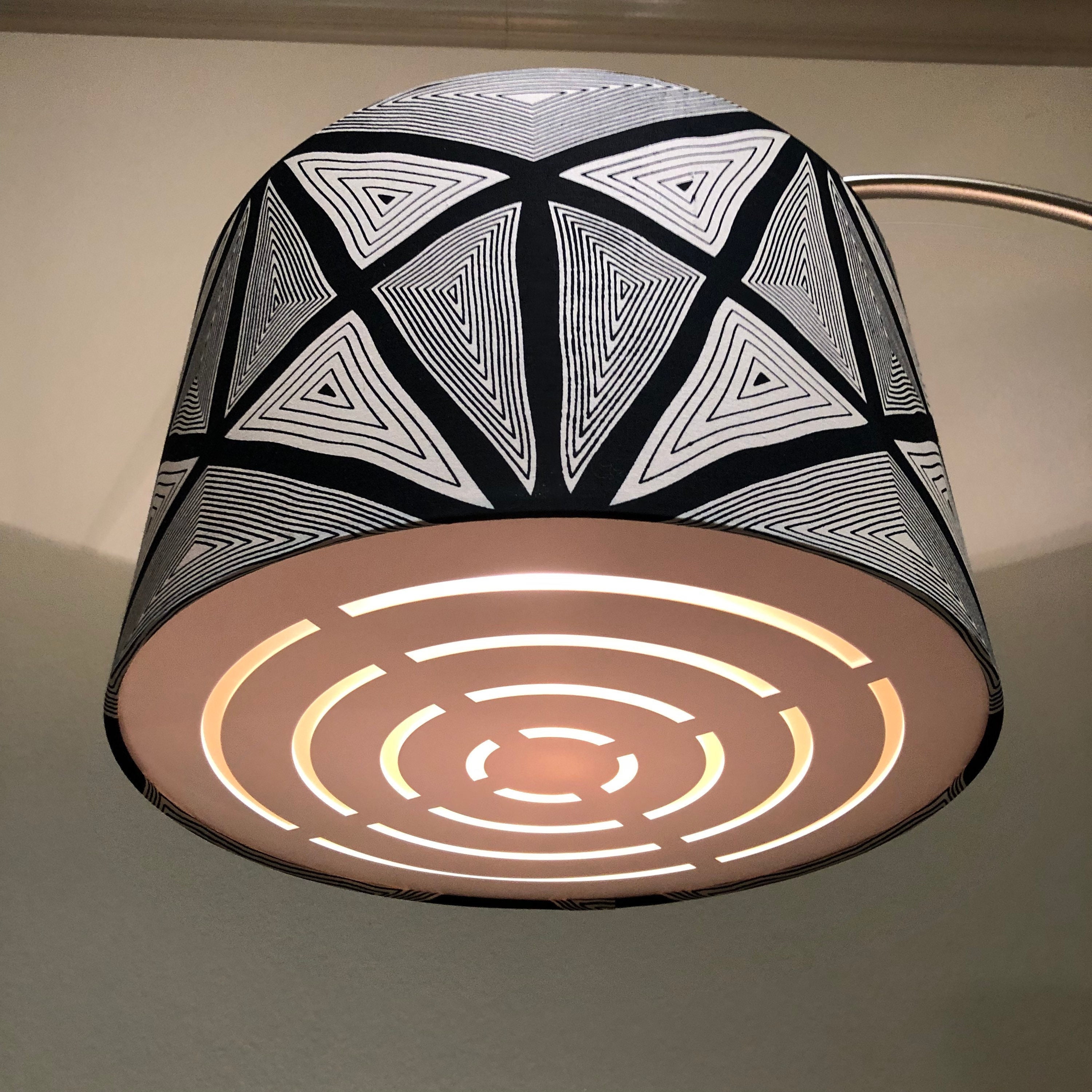 DIFFUSER ONLY, Geometric Circular Design Drum Lampshade Diffuser ...