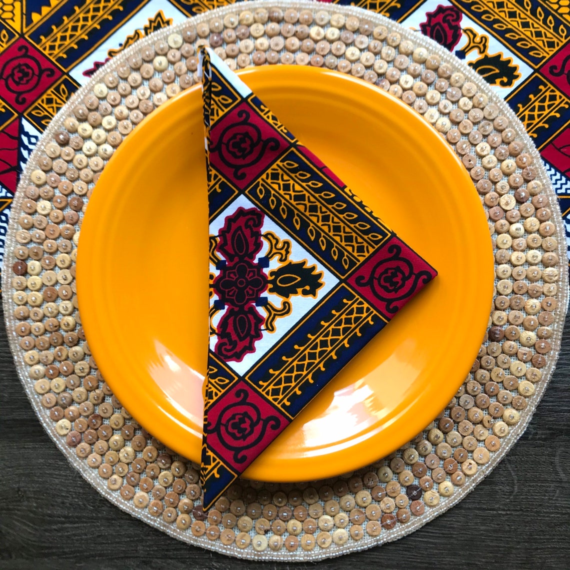 Ankara Table Napkins, African Print Napkins, Tribal Print Napkins ...
