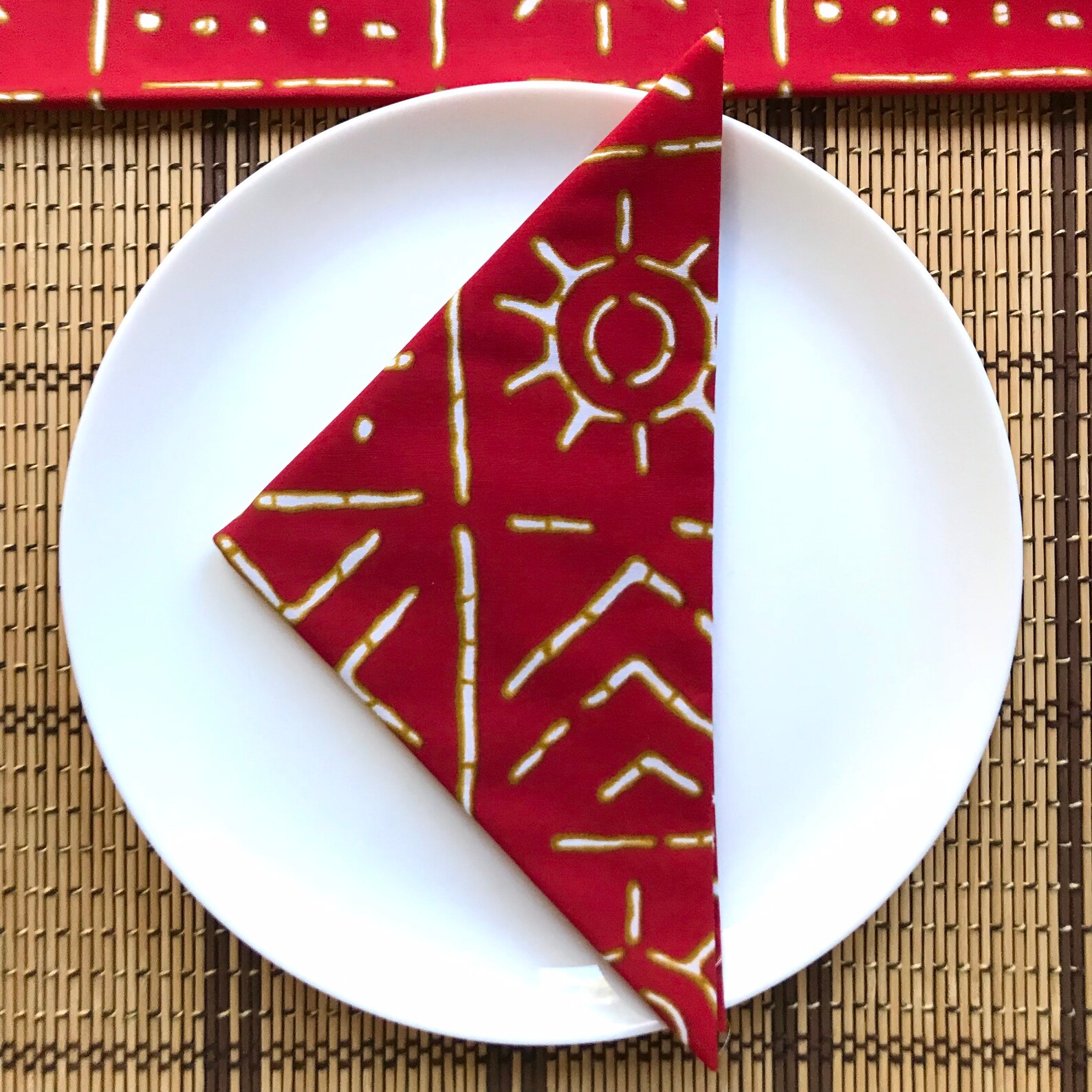 Ankara Table Napkins, African Print Napkins, Tribal Print Napkins ...
