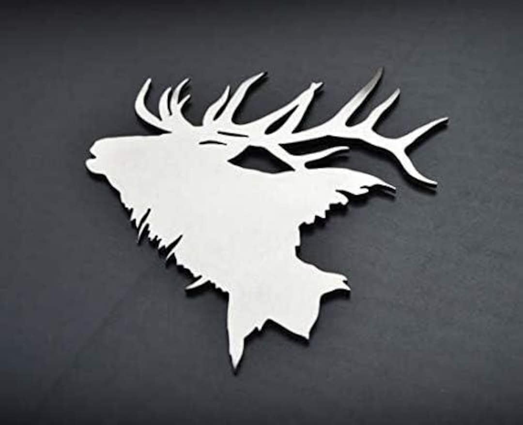 Elk Head Stainless Badge Emblem 4" Metal Car Truck Motorcycle - Etsy
