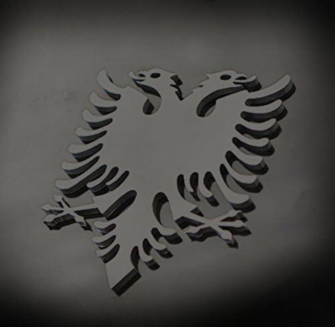 Albania Eagle Metal Decorative Black Emblem Decal Ornament Crest ...
