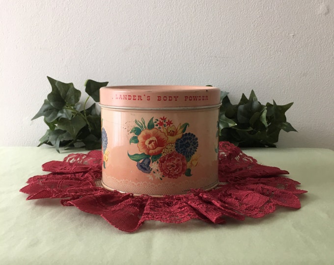 1950's Landers Body Powder Tin - Etsy