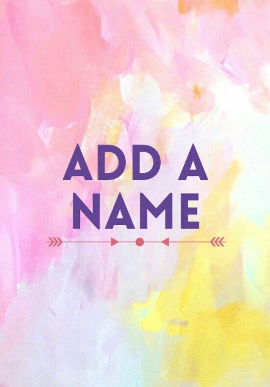 Add A Name Personalize Your Order | Etsy