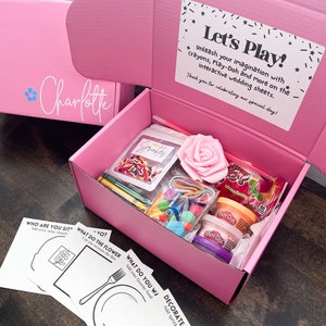 Wedding Day Kids Activity Box - Flower Girl Thank You Gift - Wedding ...