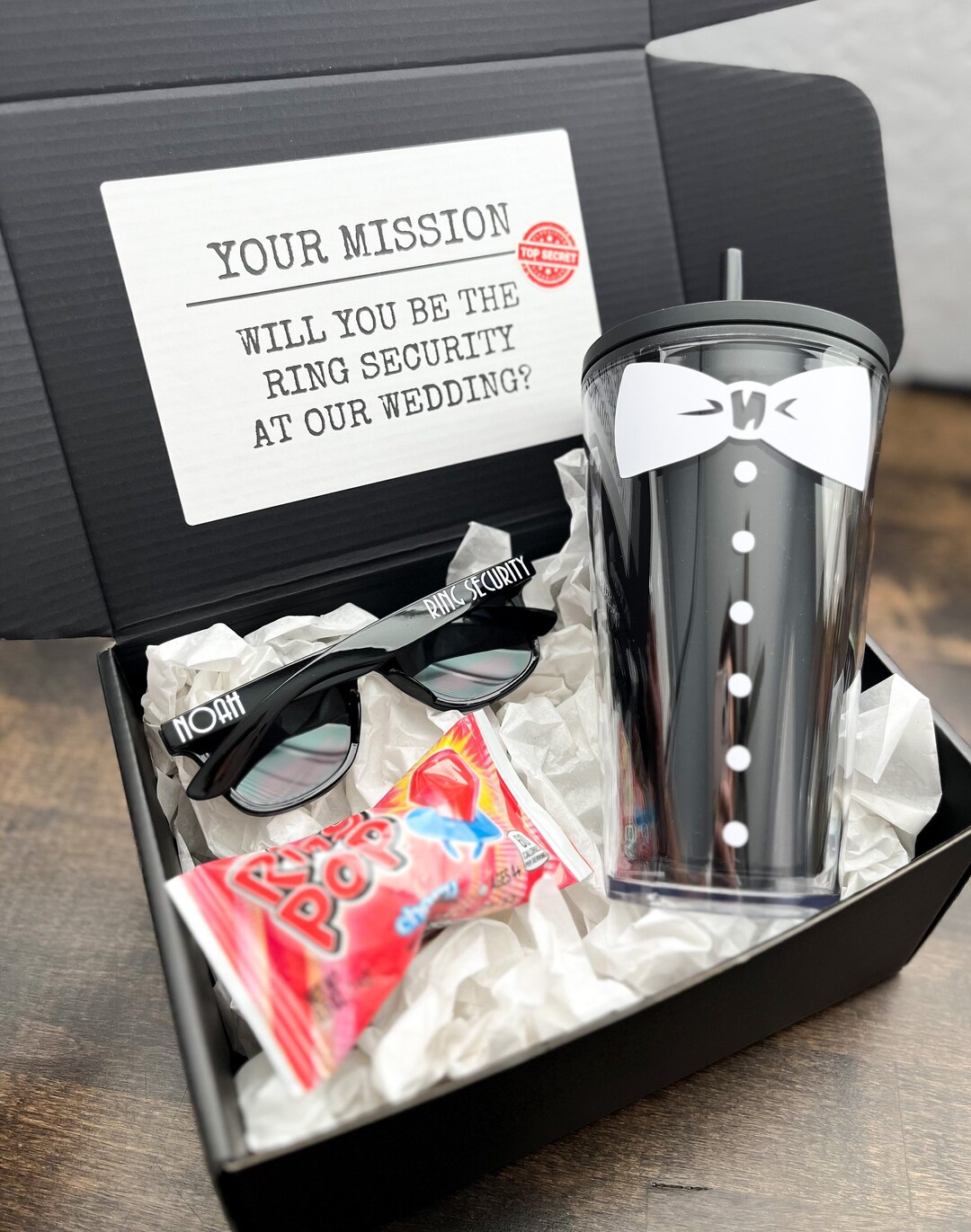 Ring Security Proposal Box - Secret Agent - Ring Security Gift Box ...