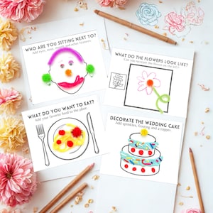 Wedding Day Kids Activity Box - Flower Girl Thank You Gift - Wedding ...