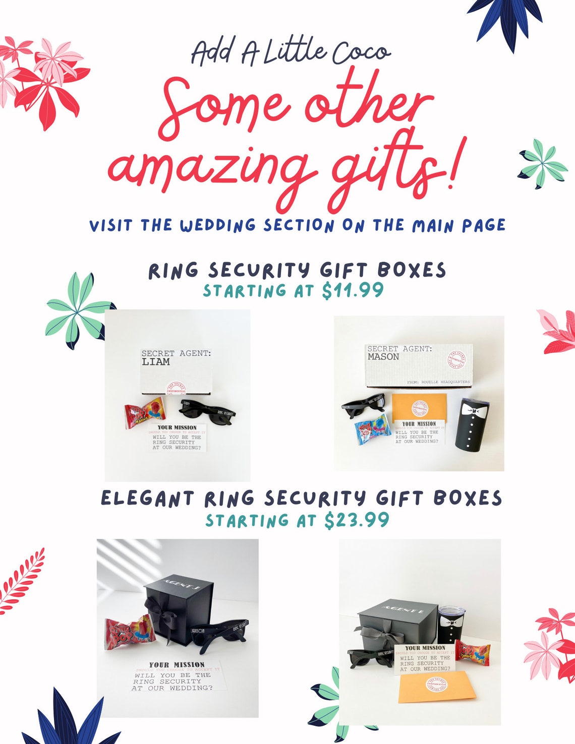 Mini Ring Bearer Proposal Box Ring Security Proposal Ring - Etsy