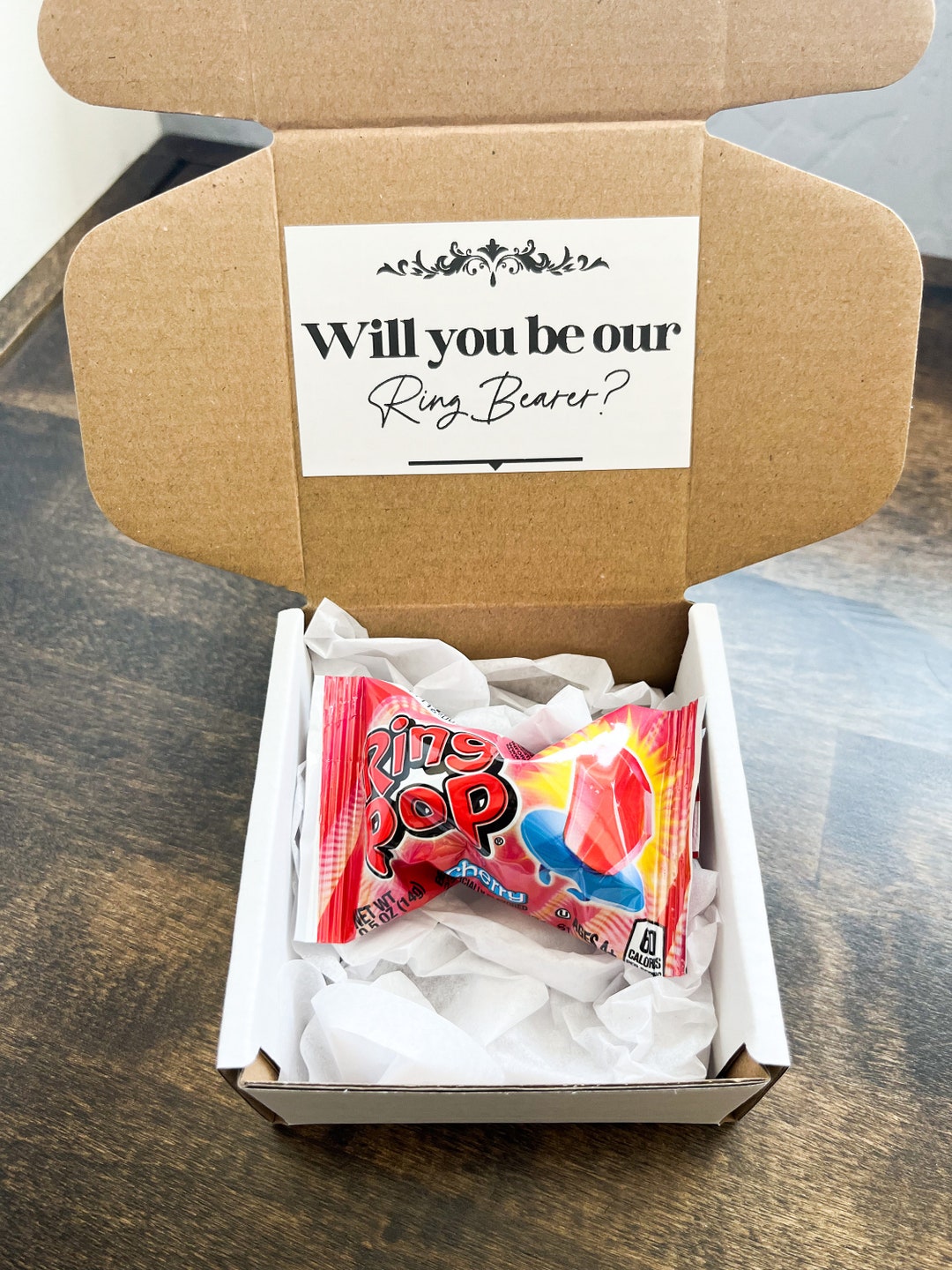 Mini Ring Bearer Proposal Box Ring Security Proposal Ring Pop Proposal ...