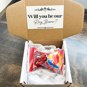 Mini Ring Bearer Proposal Box - Ring Security Proposal - Ring Pop ...