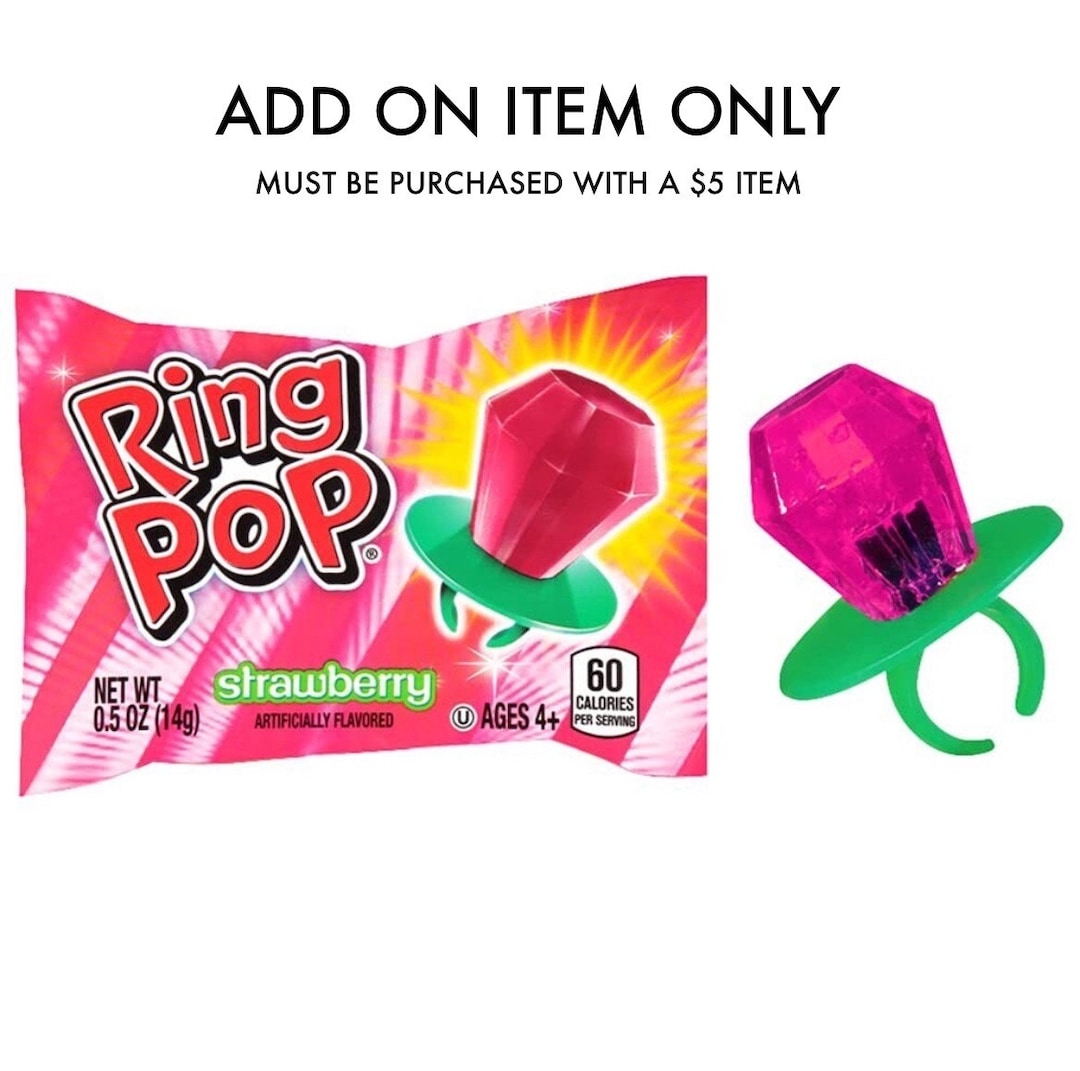 Ring Pop Candy - Wedding Candy - Ring Bearer Proposal - Ring Security ...