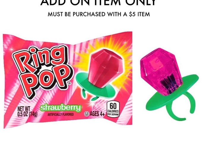 Ring Pop Candy - Wedding Candy - Ring Bearer Proposal - Ring Security ...