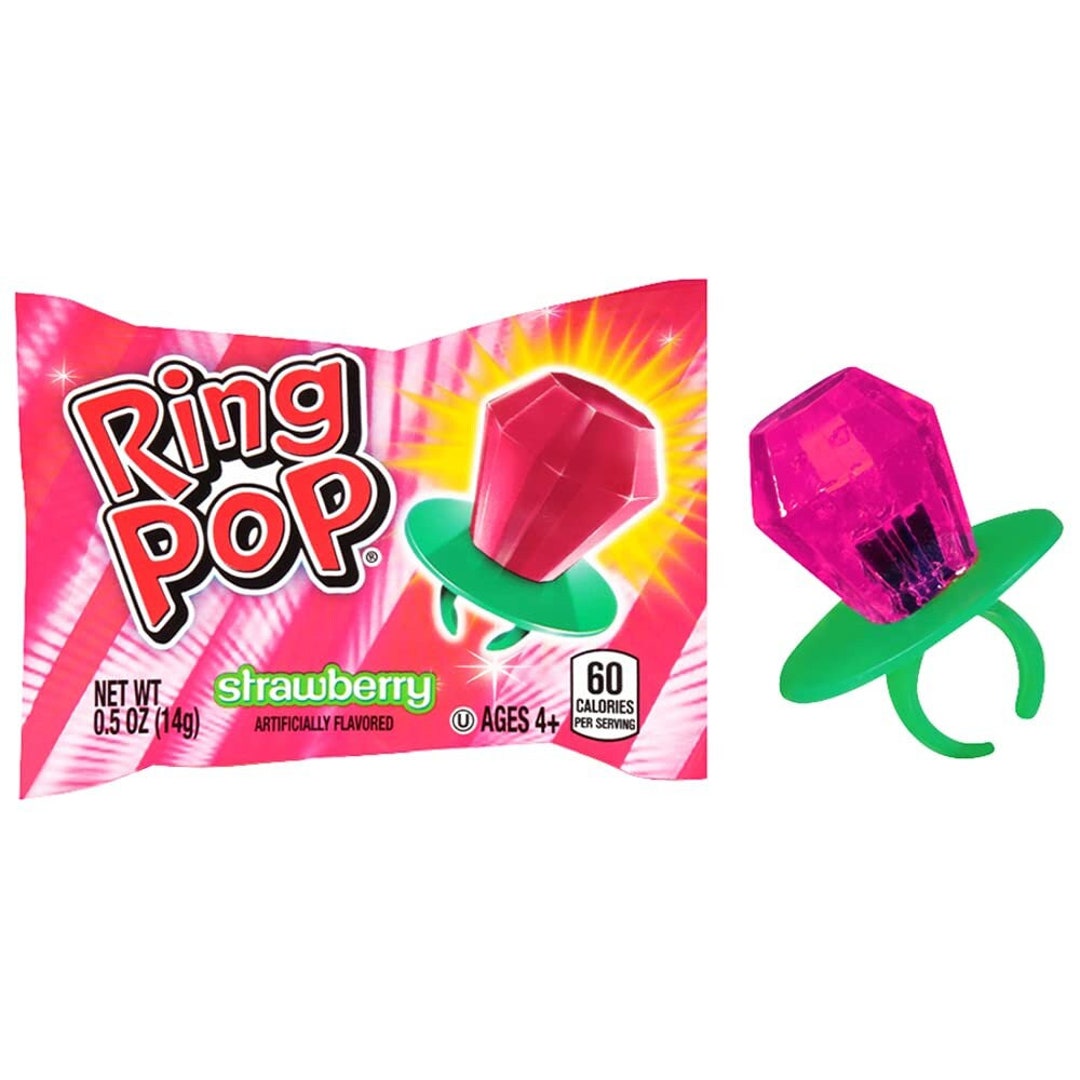 Ring Pop Candy Wedding Candy Ring Bearer Proposal Ring Security ...