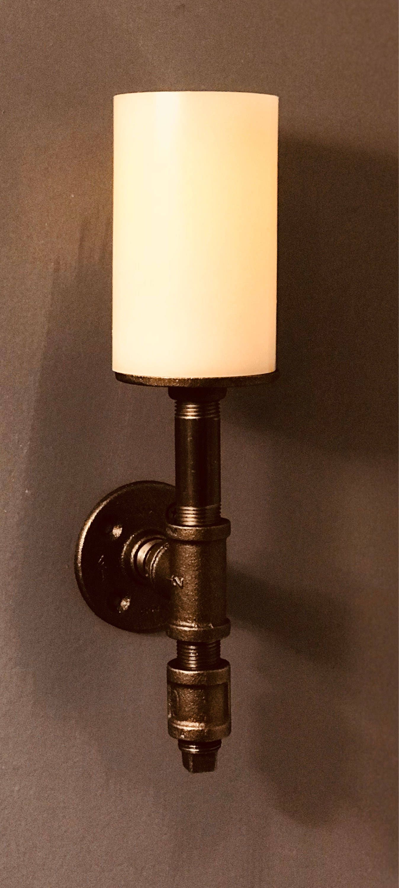 Wall Sconces made from Industrial Pipe Industrial chic | Etsy