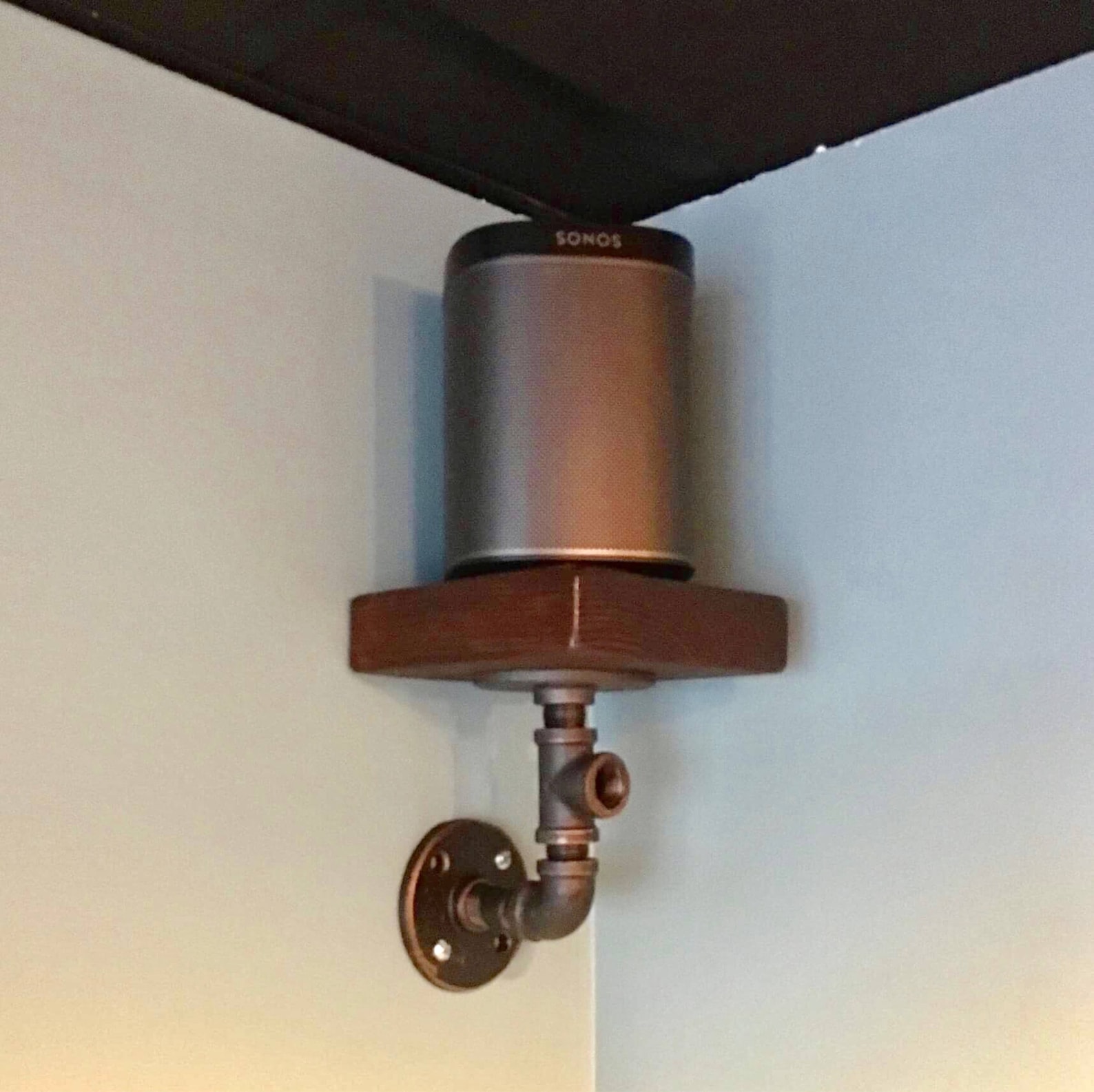 Trophy or Speaker Shelf Made From Reclaimed Wood and Industrial Pipe ...