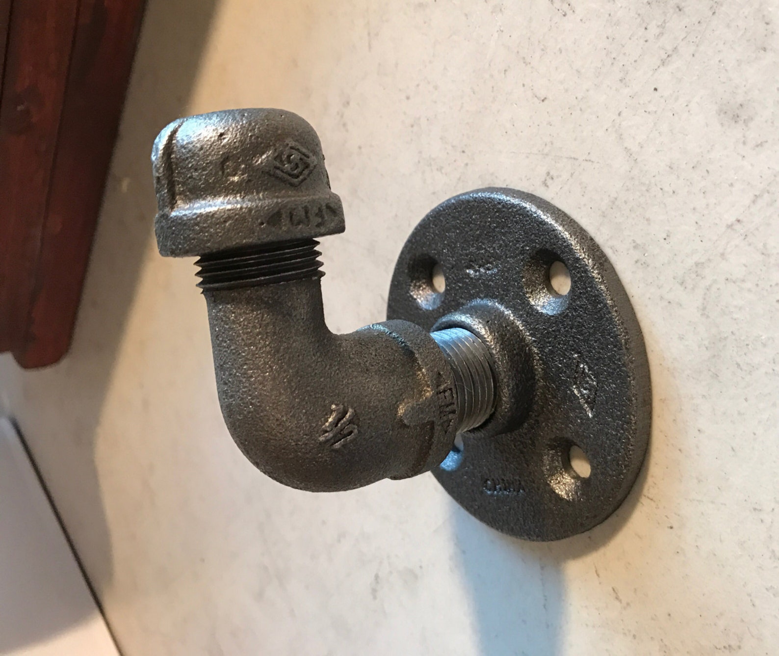 Bathroom Towel or Robe Hook Industrial Pipe Steampunk - Etsy