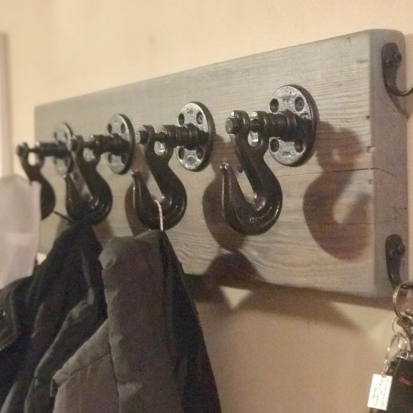 Industrial Coat Rack - Etsy