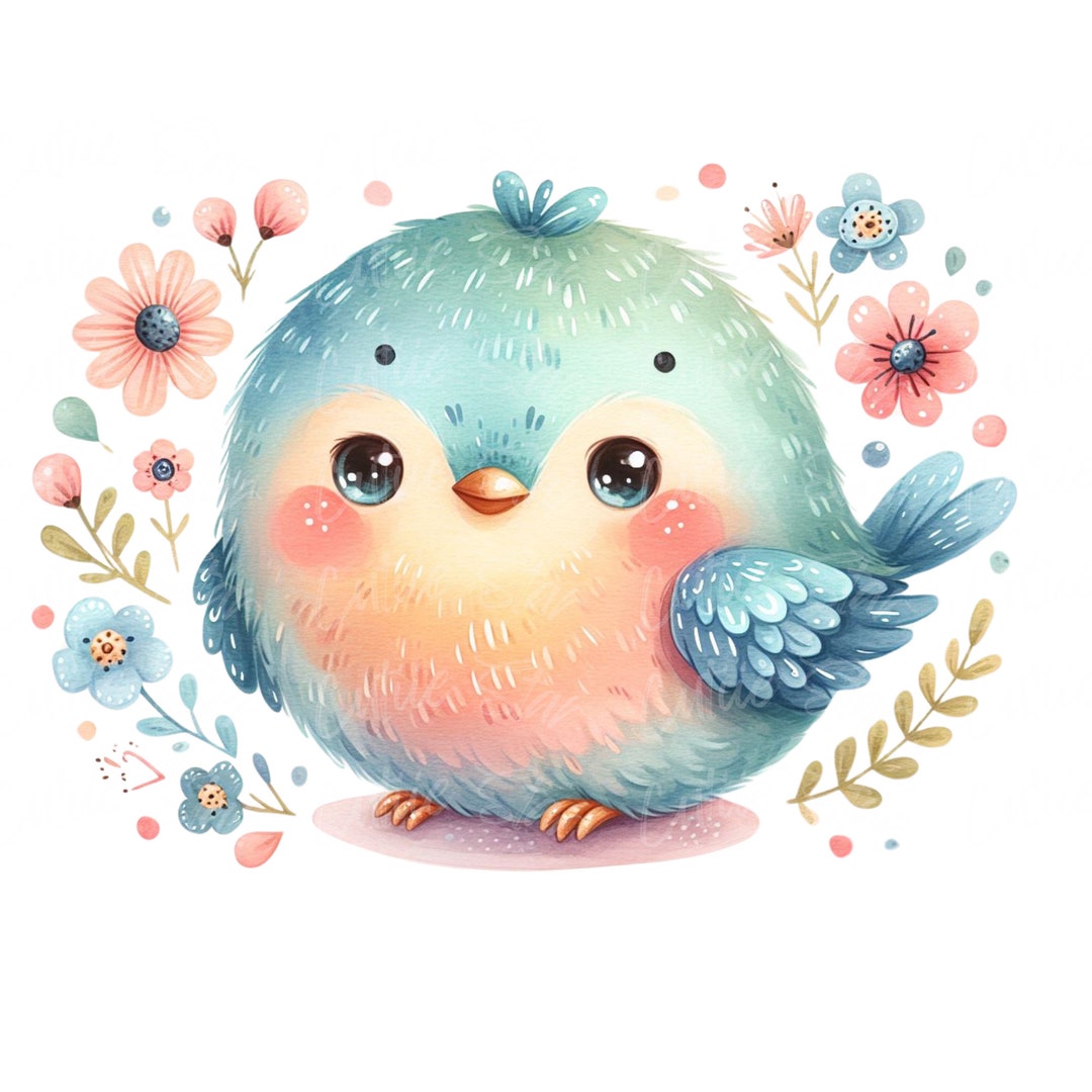 Cute Birds Illustration | Bird Animal Artwork L Digital Illustration ...