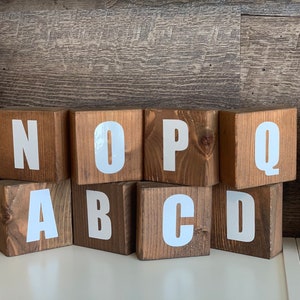 Alphabet and Holiday Decorative Blocks - Etsy