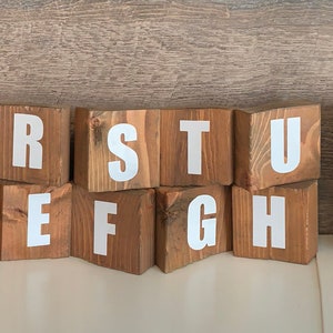 Alphabet and Holiday Decorative Blocks - Etsy