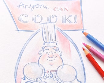 Anyone Can Cook Chef Gusteau - Etsy Australia