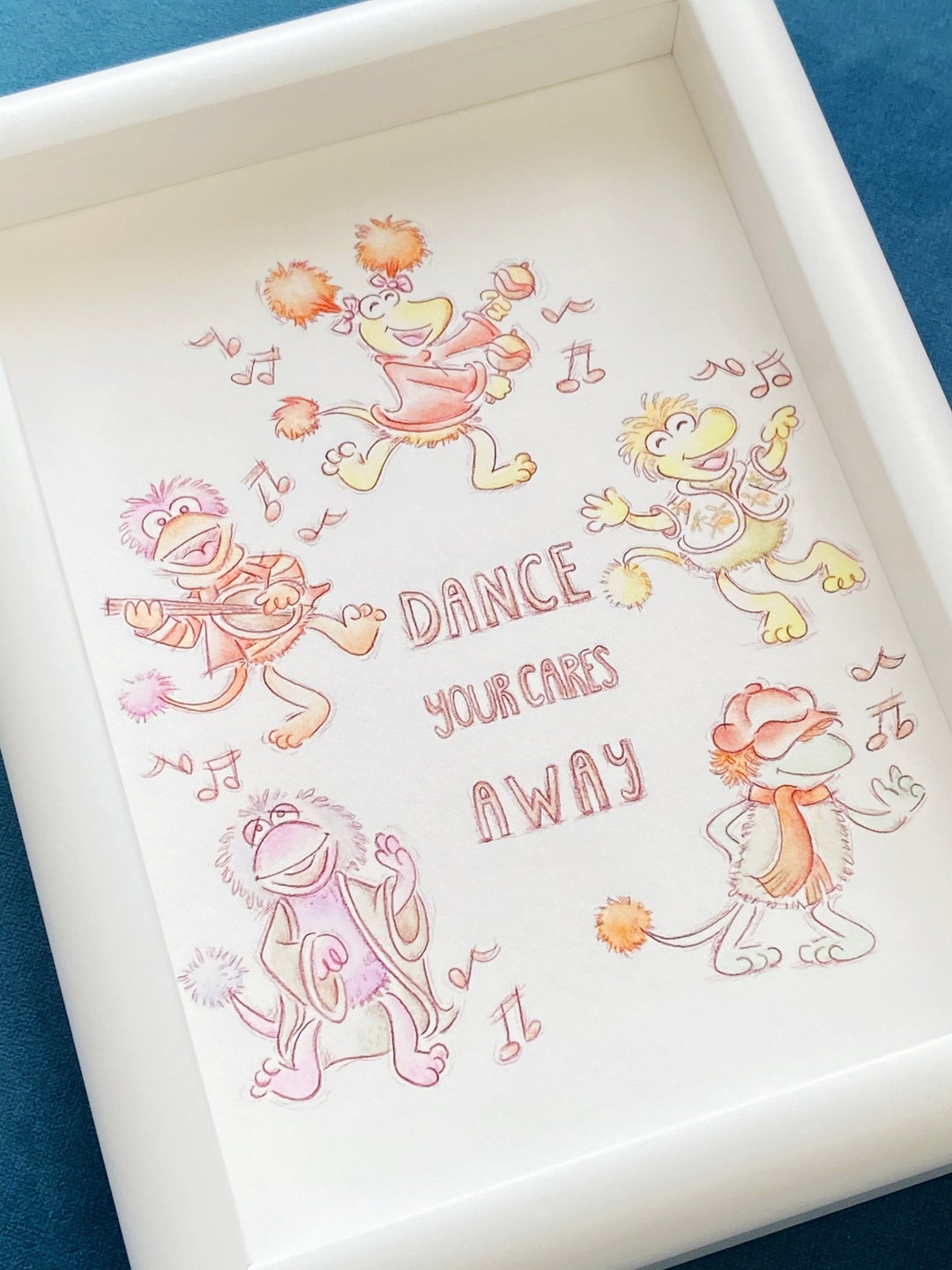 Fraggle Rock Fine Art Print, 80s Pop Culture, Dance Your Cares Away ...