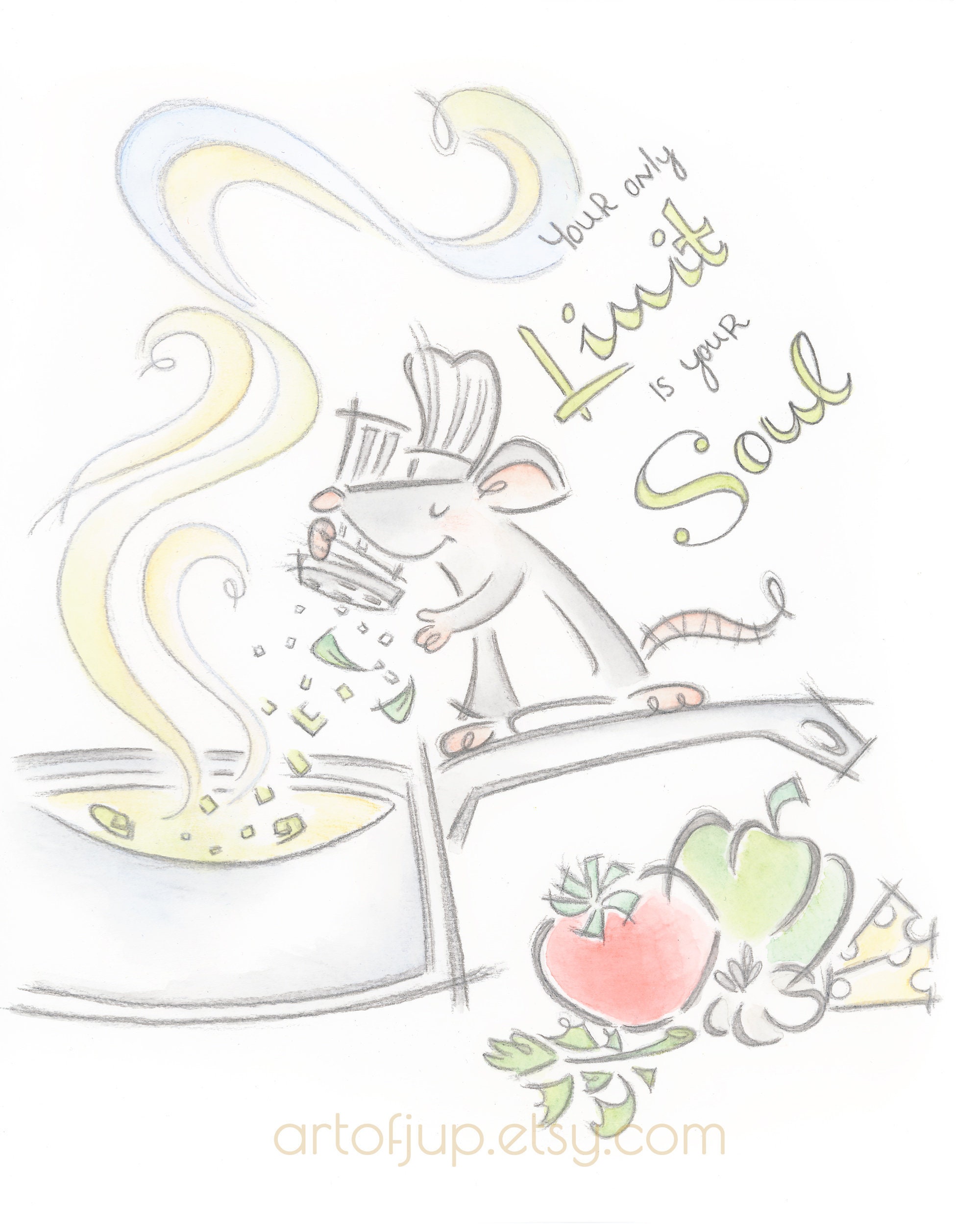 Ratatouille Art Print Remy Home Decorprint Poster | Etsy