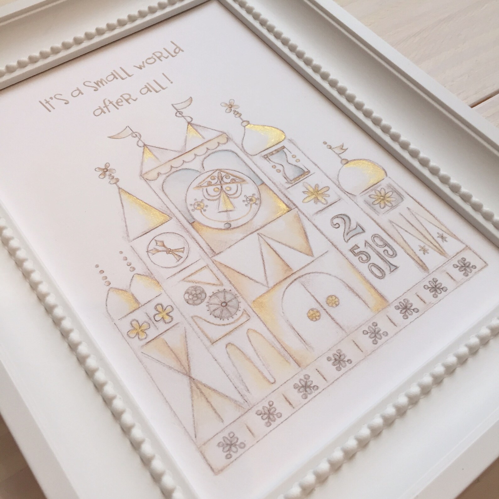It's A Small World Clock Tower Art Prints Small World - Etsy Canada