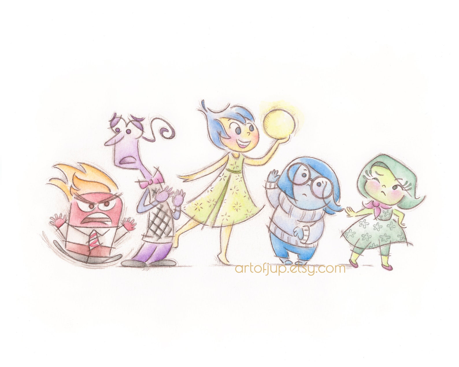 Inside Out Mixed Emotions Art Print Home Decor Print - Etsy Canada