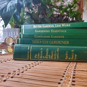 Green Garden Book Collection // Garden Decor // Instant Collection ...