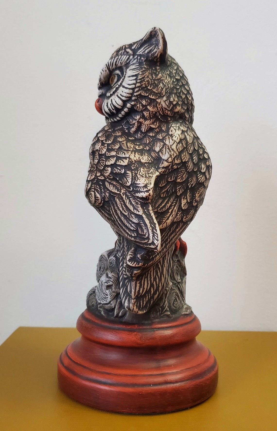 Vintage Owl Figurine // Owl Statuette // Bird Decor // Owl | Etsy