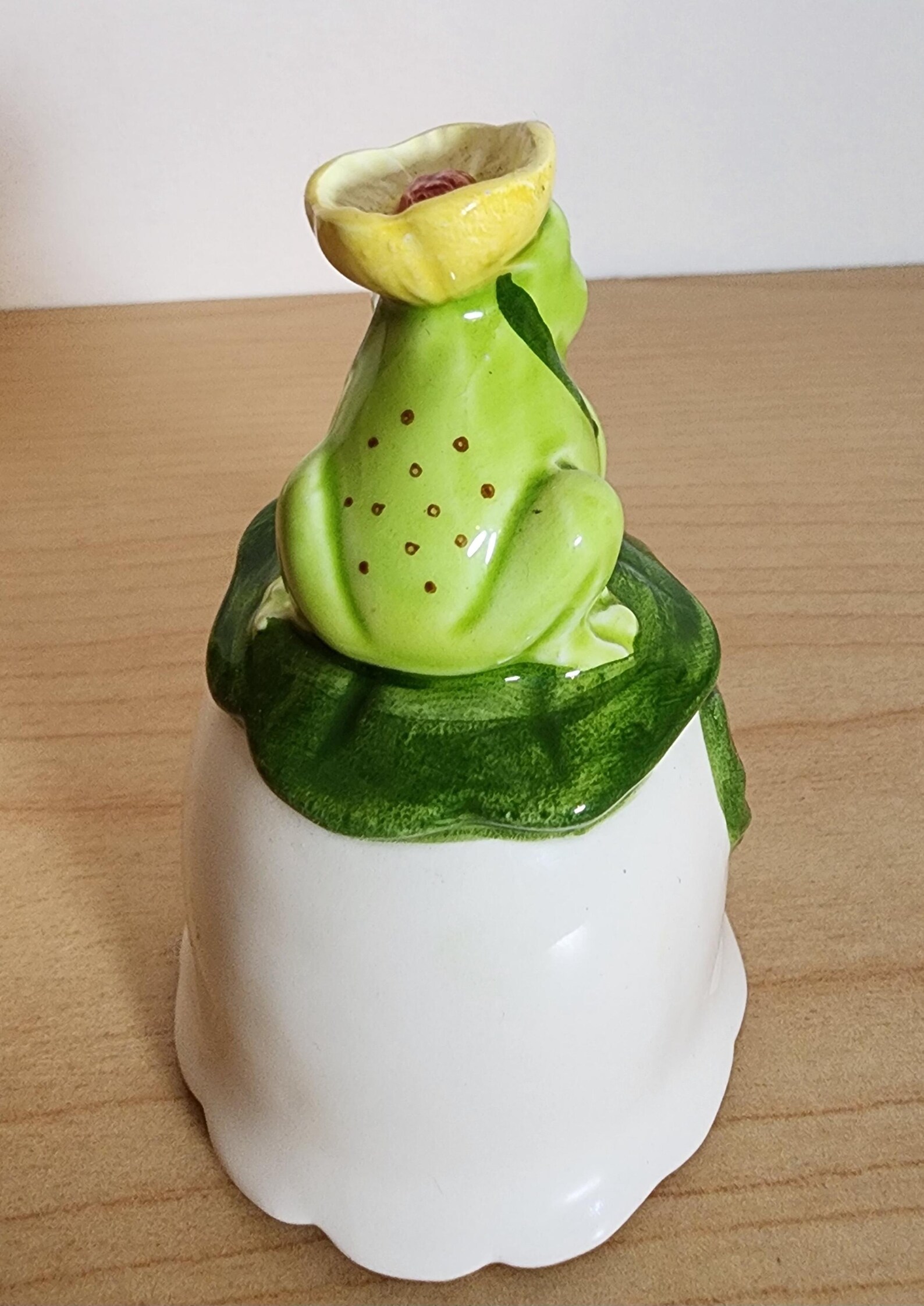 Ceramic Frog Bell With Flowers - Etsy