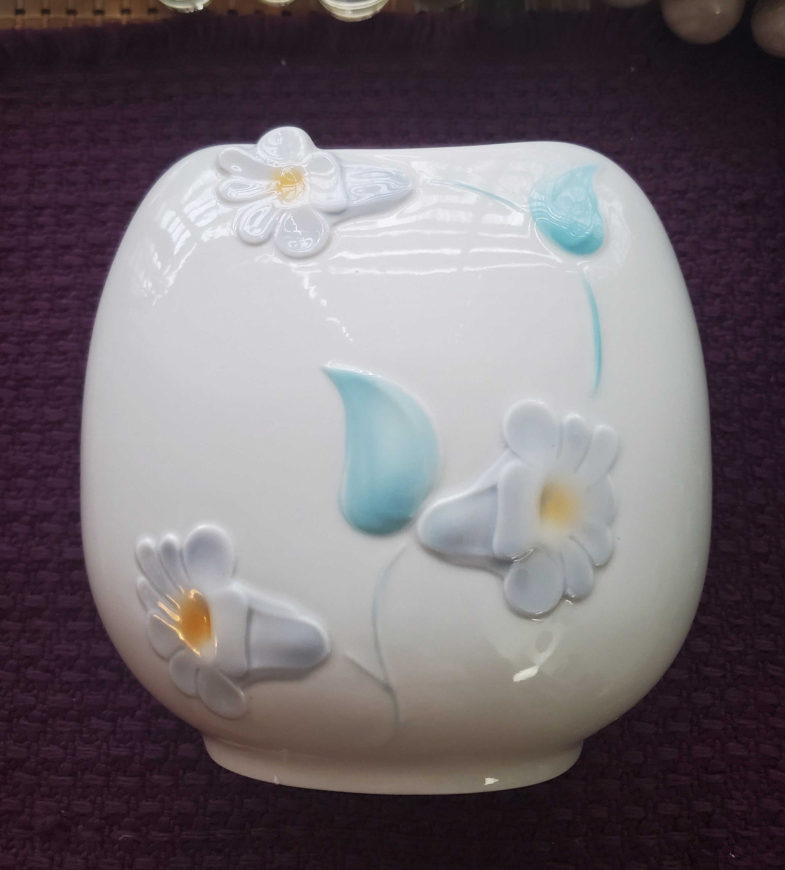 Goebel Fine Porcelain Floral Vase // Vintage Vase // Goebel Ceramic ...