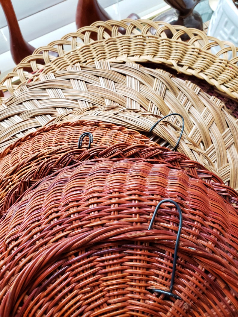 Wall Hanging Basket Collection // Ready to hang // Set of 8 // | Etsy