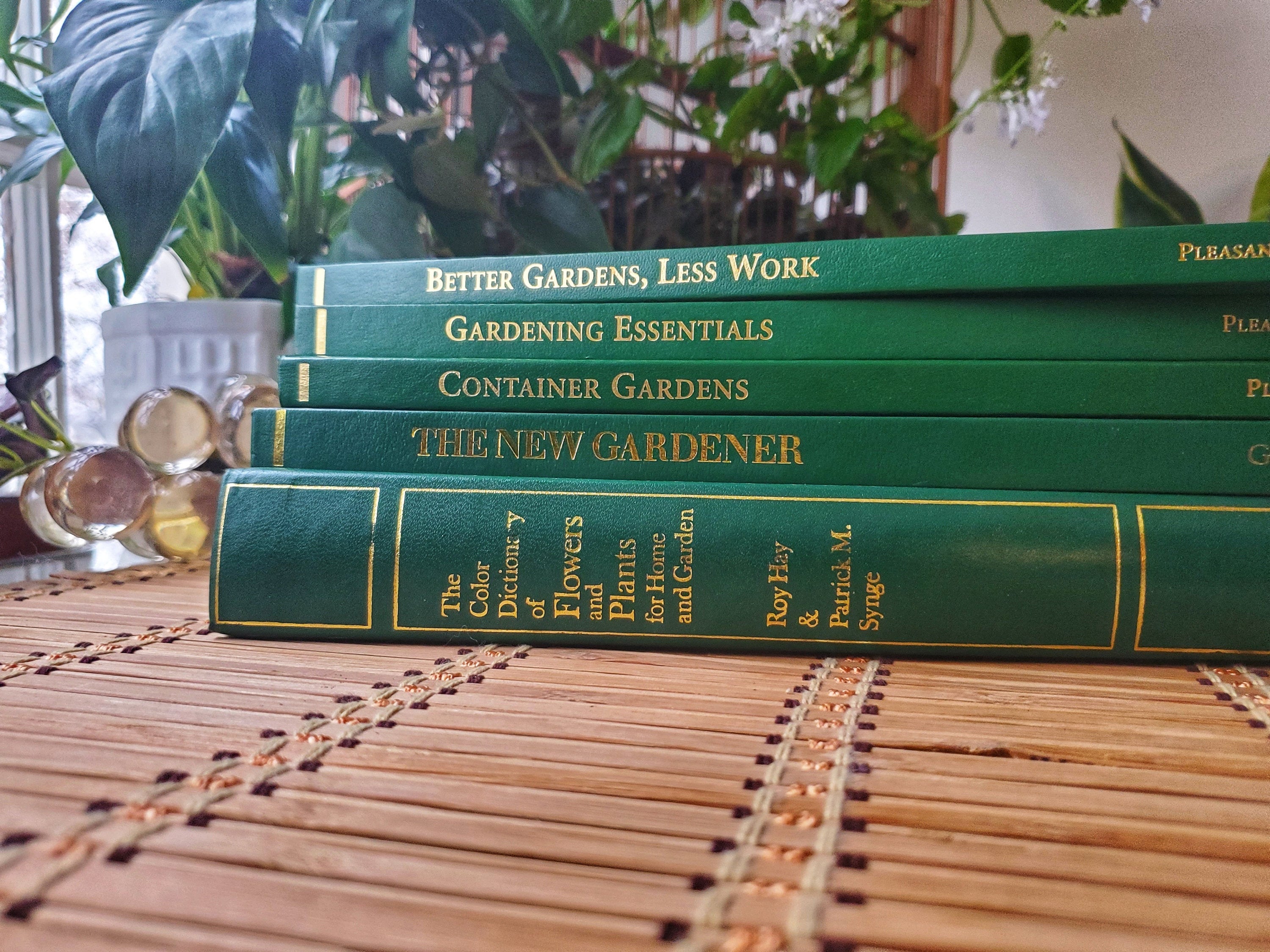 Green Garden Book Collection // Garden Decor // Instant Collection ...