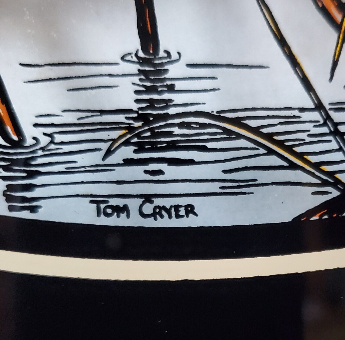 Vintage Wetland Glass Shadowbox Art by Tom Cryer // Vintage | Etsy