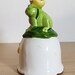 Ceramic Frog Bell With Flowers - Etsy