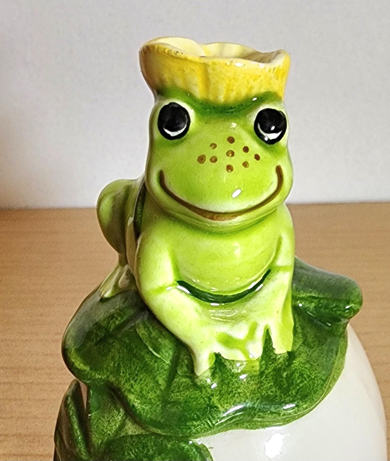 Ceramic Frog Bell With Flowers - Etsy