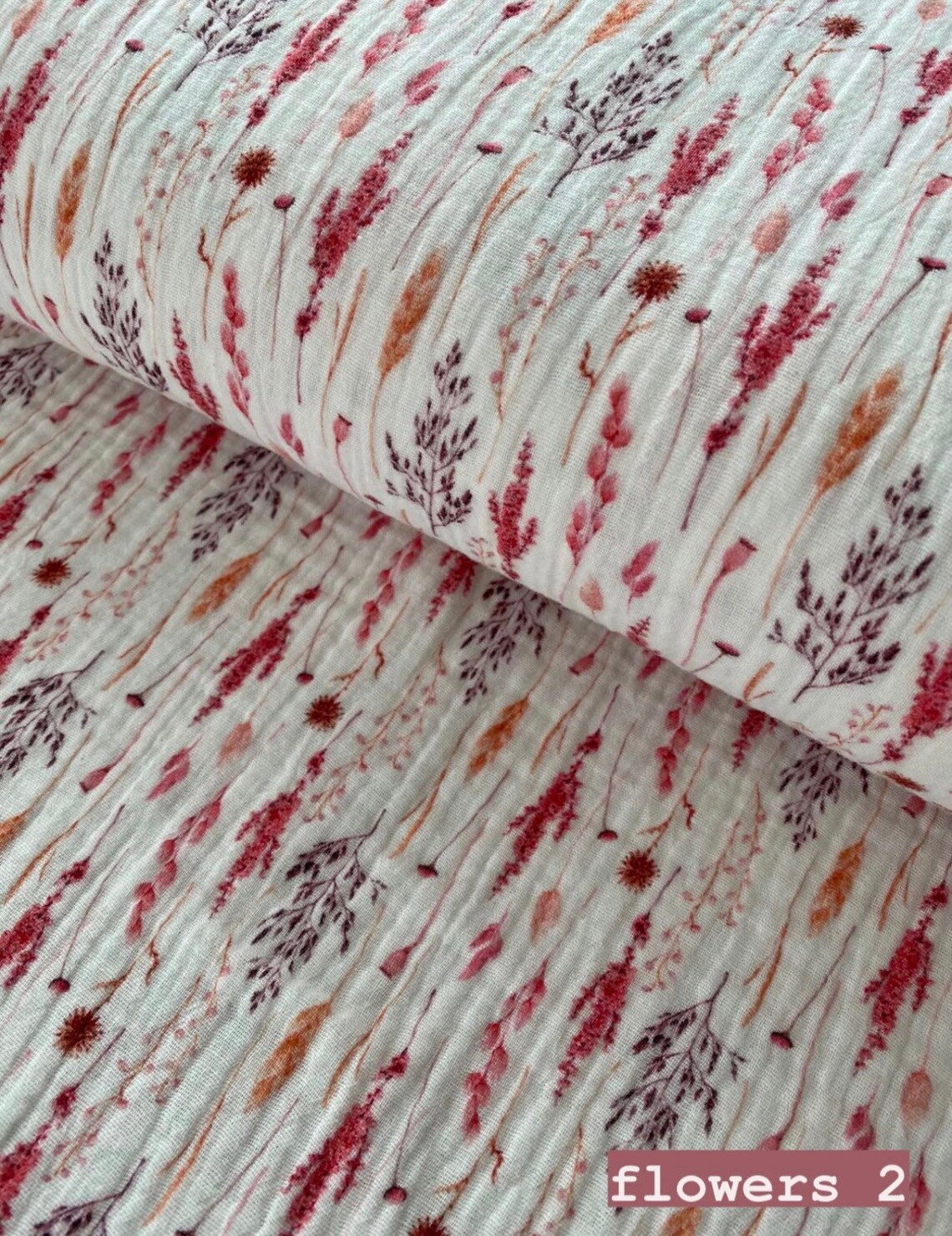 Double Gauze Printed Double Gauze Muslin Fabric Digital - Etsy