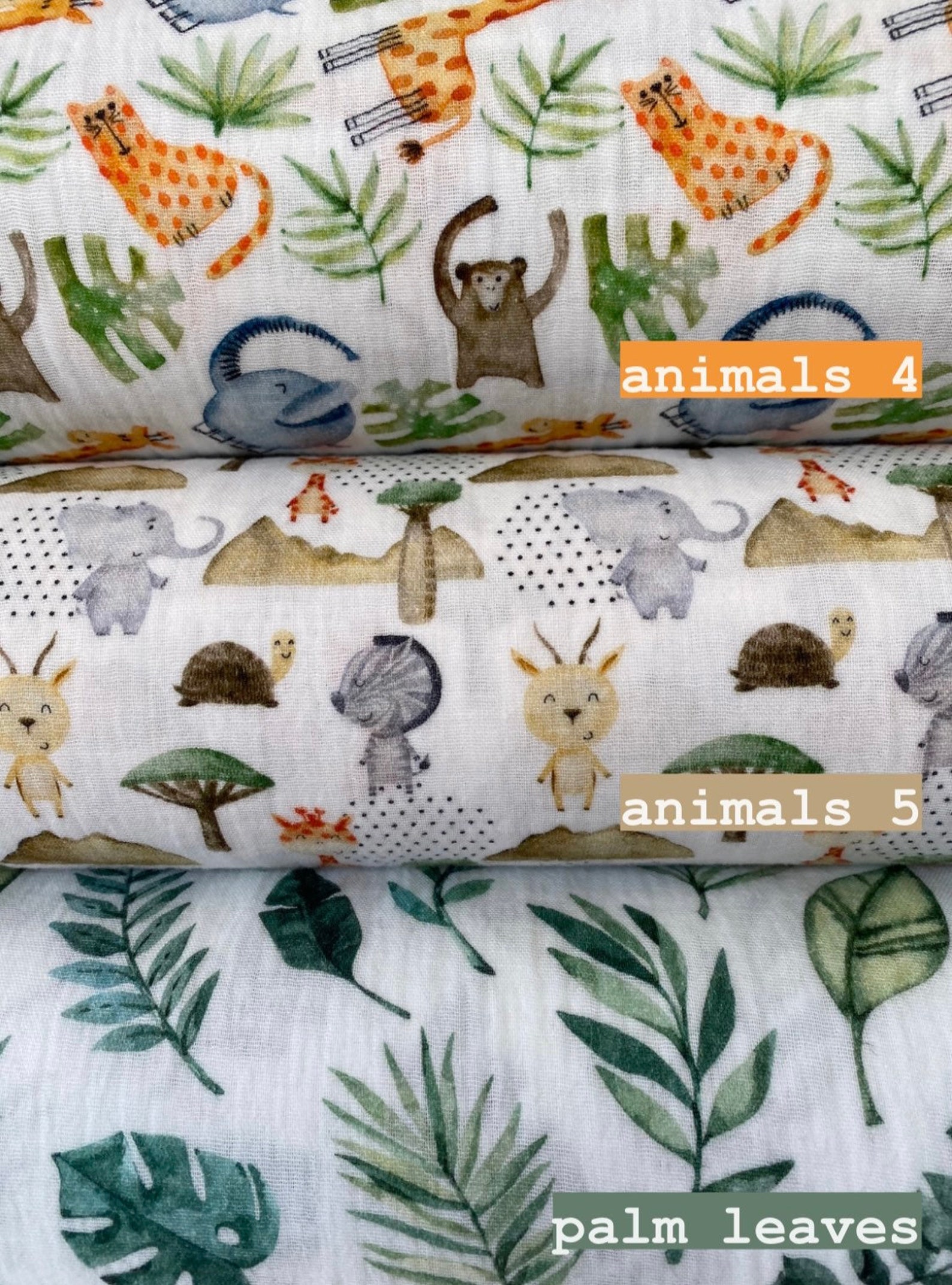 Double Gauze Printed Double Gauze Muslin Fabric Digital - Etsy
