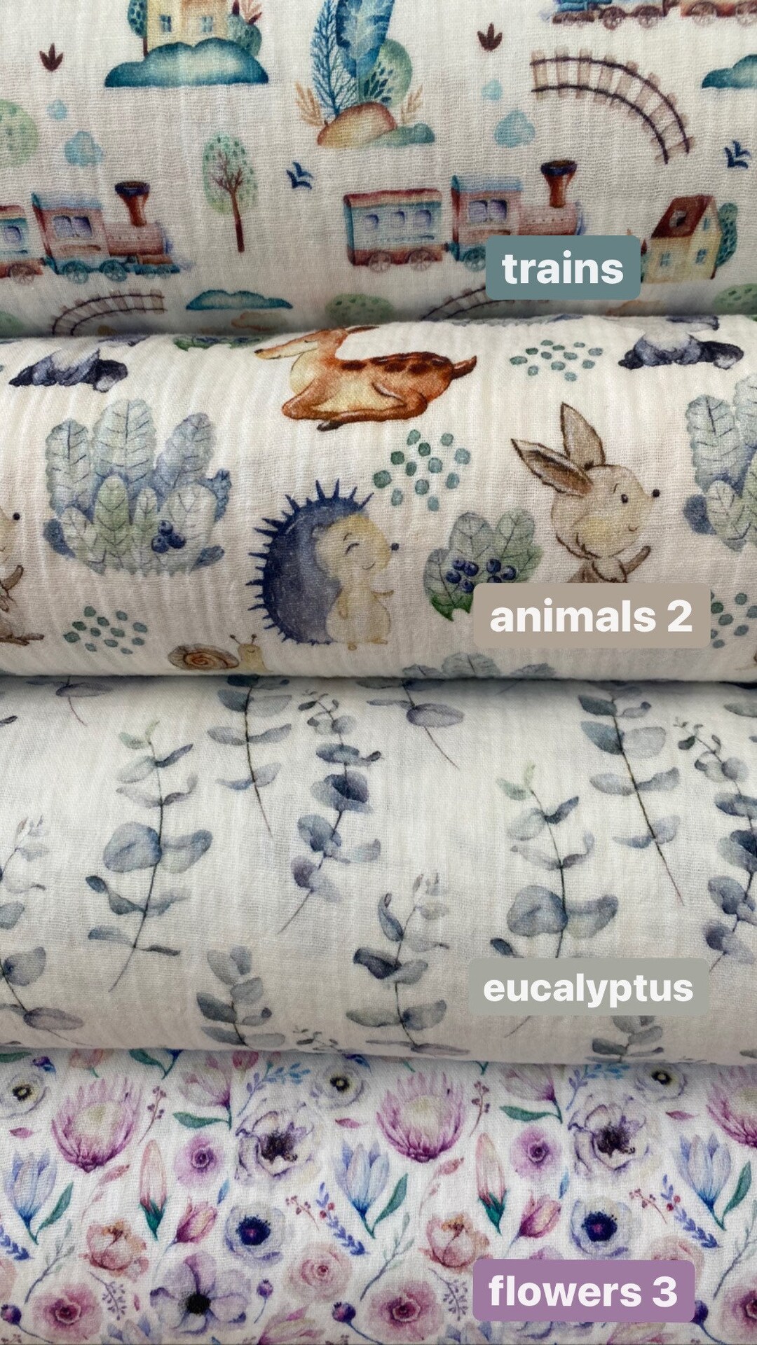 Double Gauze Printed, Double Gauze Muslin Fabric Digital Print ...
