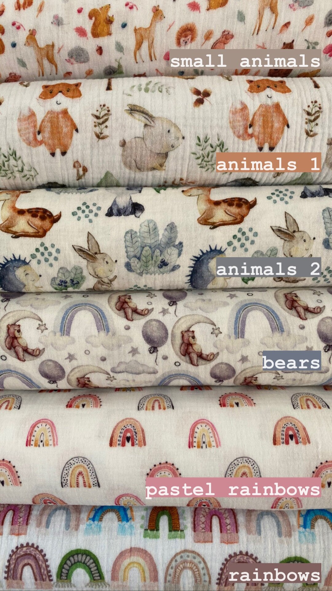 Muslin Fabric Digital Printed, Double Gauze Fabric, Baby Cotton Muslin ...