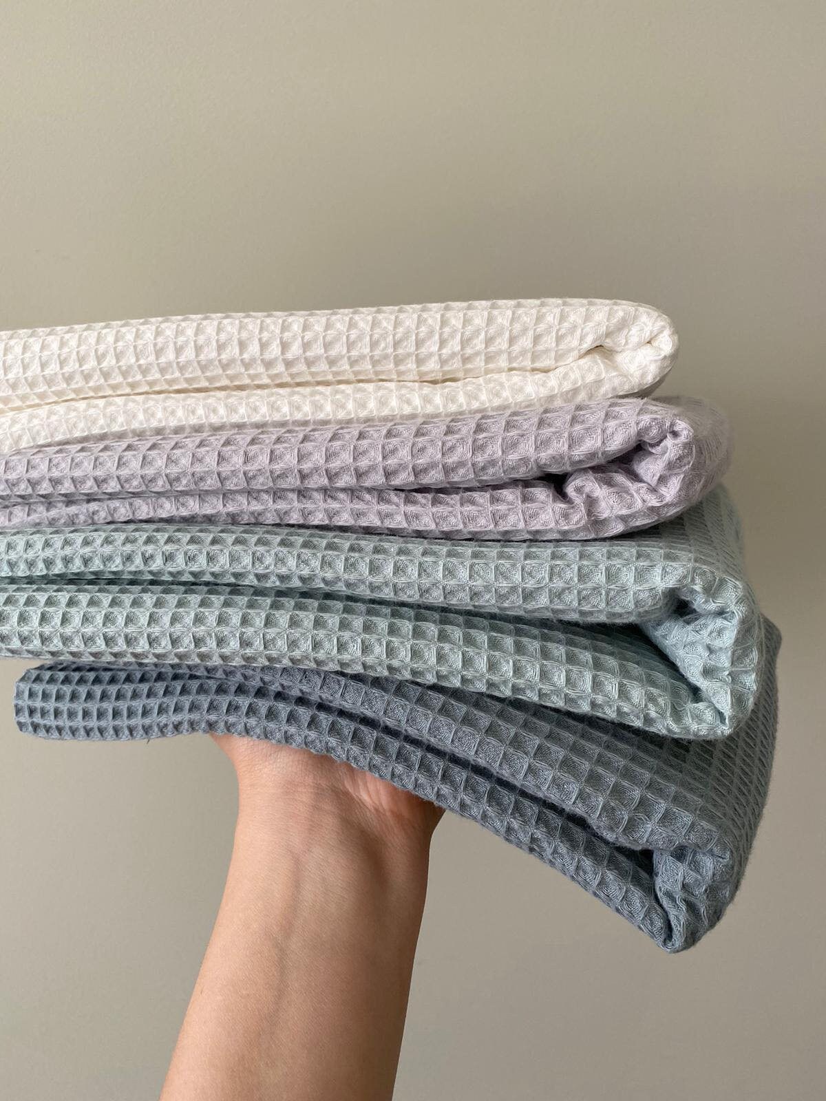 Waffle lpique Cotton Waffle fabric in different colours | Etsy