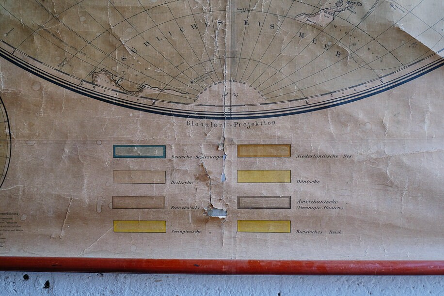 Original Early 1900s Huge Large Antique Old Vintage German Educational ...