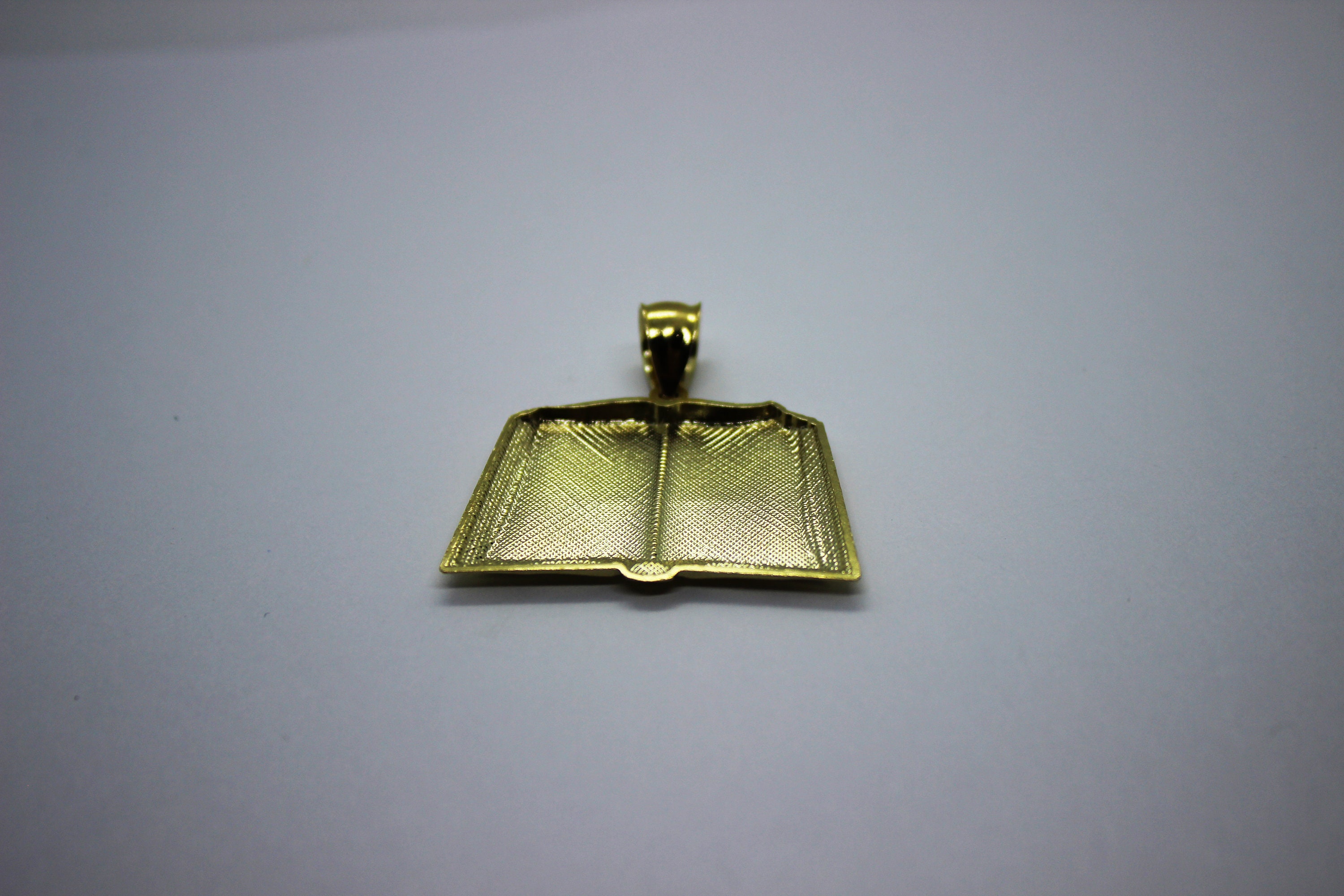 10K or 14K Yellow Solid Gold Bible Pendant 3 Sizes - Etsy