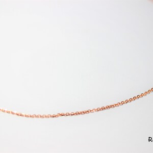 10K Solid Rose Gold Rolo (1mm) & Box (0.6mm) Chain 16-24" - Etsy