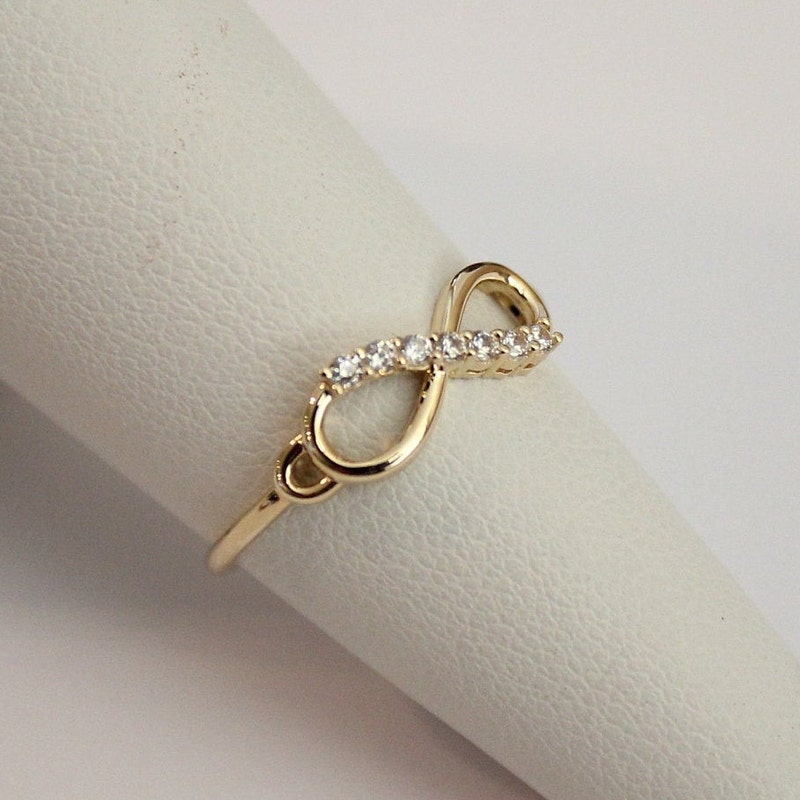Gold Infinity Ring - Etsy