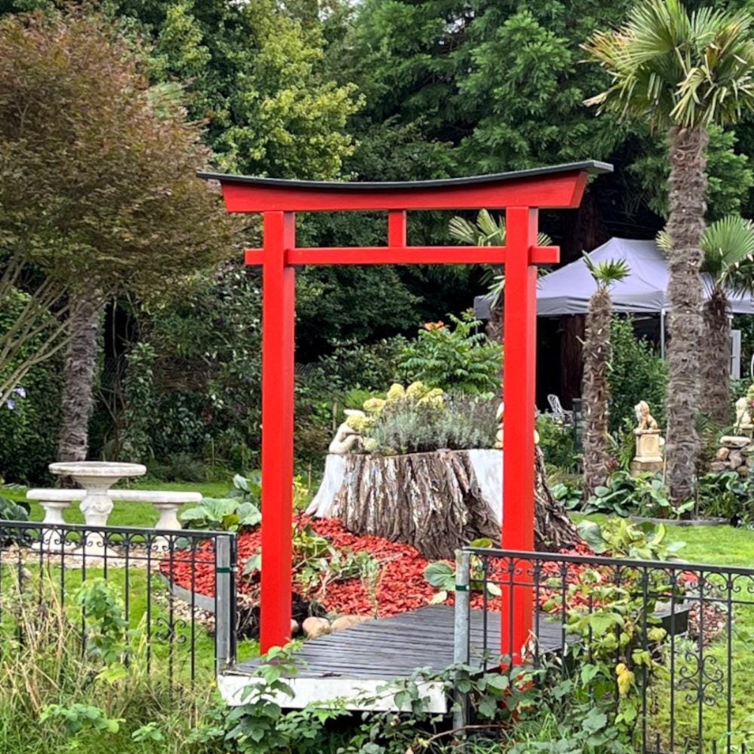 Torii Gate Gare Wooden Arch Archway Wood Japanese Asia, Height 228 Cm ...
