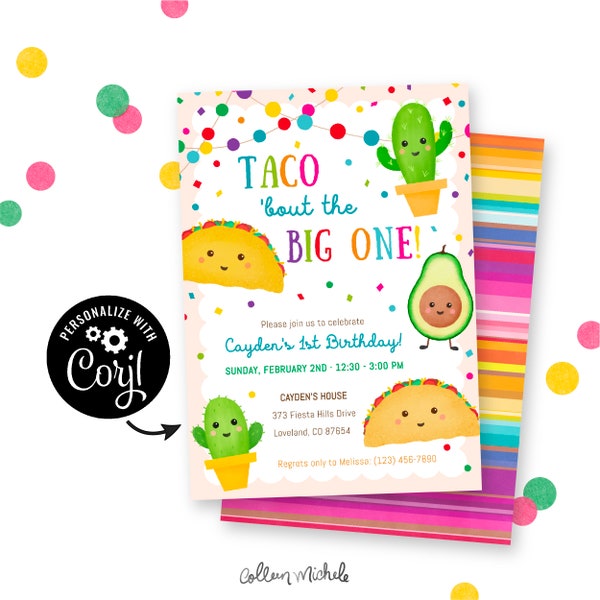 Taco First Birthday - Etsy